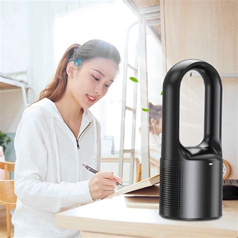 블레이드리스 데스크탑 팬리스 블레이드 쿨러 6 단 조절 가능 휴대용 공기 냉각 팬 충전식 가정 사무실 학교 테이블 팬 Aliexpress