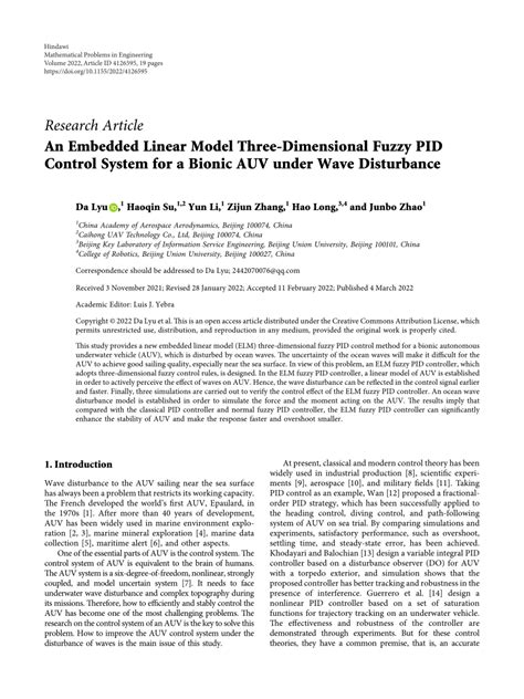 Pdf An Embedded Linear Model Three Dimensional Fuzzy Pid Control