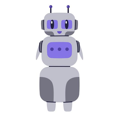 Cute Robot Character Chatbot Ai Bot Mascot Digital Cyborg