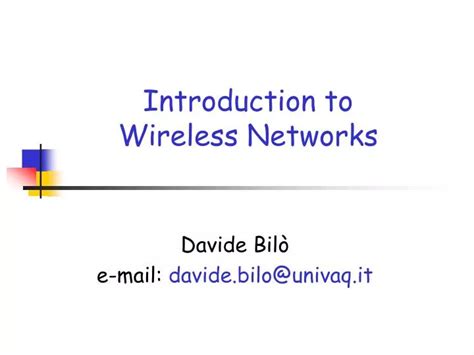 Ppt Introduction To Wireless Networks Powerpoint Presentation Free