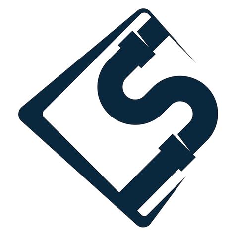 비즈니스를 위한 배관 수리 및 서비스 기호 프리미엄 벡터