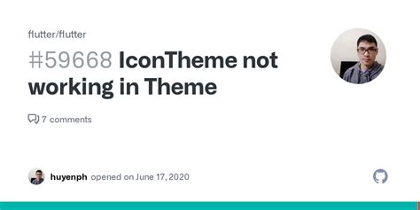 Icontheme Not Working In Theme · Issue 59668 · Flutterflutter · Github