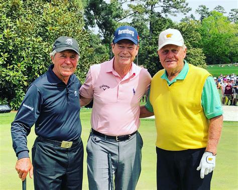 Tom Watson Gary Player Celebrating Golf Legends Together