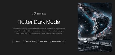 Implementing Dark Mode In Flutter With Minimal Effort