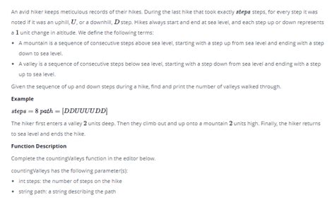 counting valleys hackerrank solution in python by shounak lohokare medium