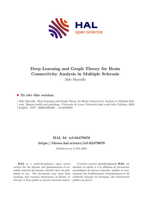 pdf deep learning and graph theory for brain connectivity analysis in