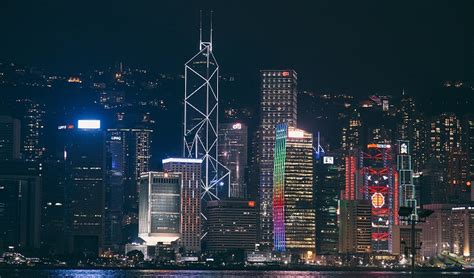 The Famous Skyline Of Hong Kong