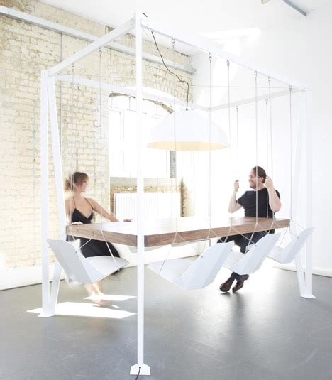 Swing Table With Hanging Chairs By Duffy London