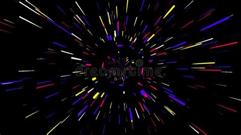Neon Lights Colorful Animation Transition 3d Abstract Neon Background Seamless Looping
