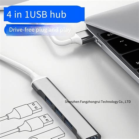 Hubusb Extender Four In One Hub Typec Expansion Dock One To Four Computer Splitter Docking