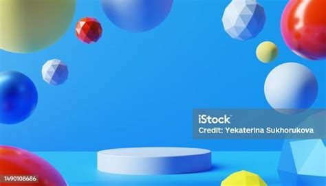 동적 3d 구체가 있는 추상적인 배경 파란색 빨간색 및 노란색 풍선 사실적인 3d 모양 0명에 대한 스톡 사진 및 기타 이미지