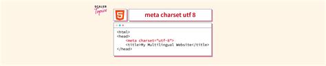What Is Meta Charset Utf 8 Scaler Topics