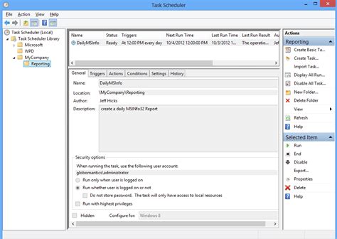 Modify Scheduled Tasks In Windows And Windows Server