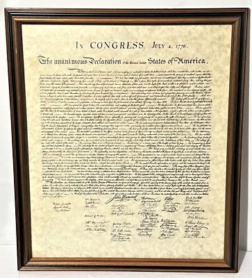 July 4th 1776 The Unanimous Declaration Of The Thirteen United State