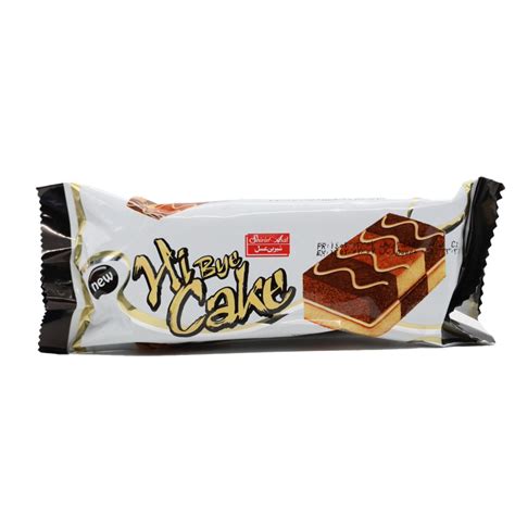 کیک دو لایه ساده با کرم وانیلی و کاکائویی های بای با طعم فندق 50 گرمی