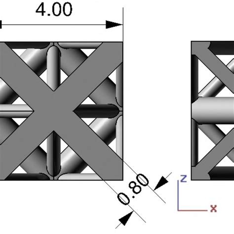 Cad Model Of The Octet Truss Unit Cell 15 Download Scientific Diagram