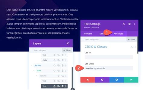 How To Design Css Text Backgrounds In Divi Using Background Clip