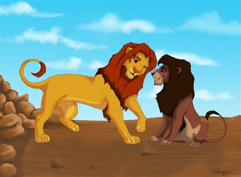 Simba And Kovu By Thedreamfail On Deviantart