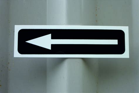 DIRECTIONAL ARROW Sign Or Sticker Entrance Exit One Way Access Pedestrian Walk EBay