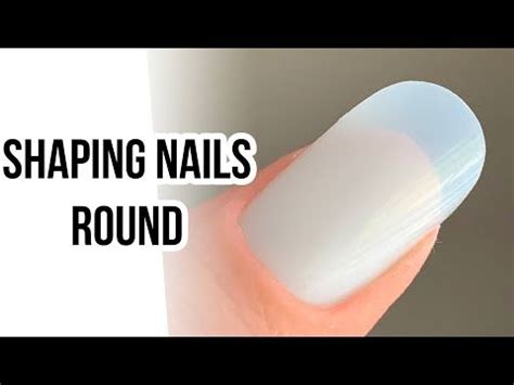 How To Shape Nails Round Round Shape YouTube Round Shaped Nails Round Nails Christmas Nails