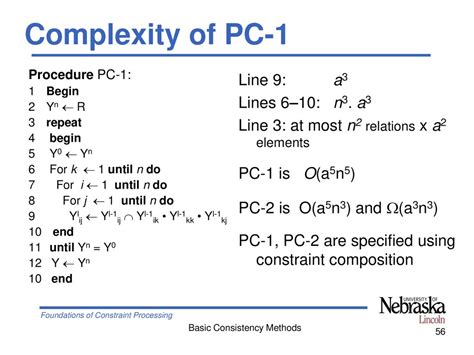 basic consistency methods foundations of constraint processing ppt