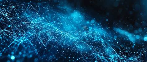 In This Abstract Photography Concept With Text Copy Space Neural Networks And Machine Learning