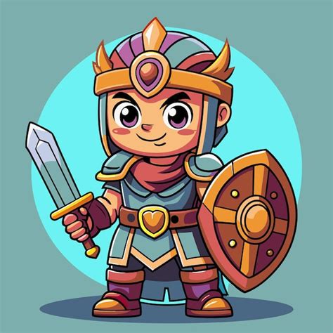 Premium Vector Cute Warior Vector Design