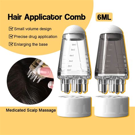 Scalp Medication Liquid Applicator Hair Oil Applicator Bottle Rolling