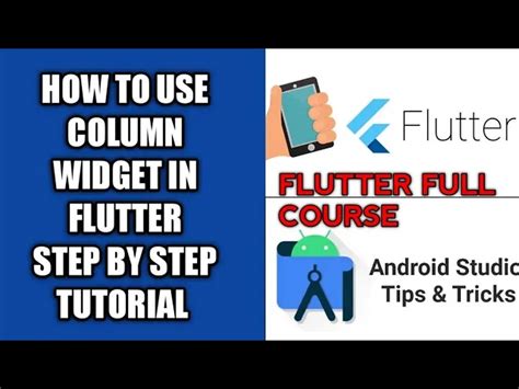 Flutter Column Widget Column In Flutter How To Use Column Widget In