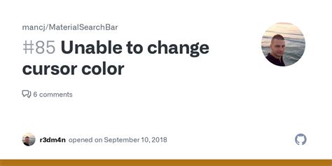 Unable To Change Cursor Color Issue Mancj MaterialSearchBar GitHub