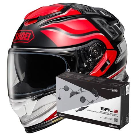 Pack Casque Kit Bluetooth Et Intercom Shoei GT Air 2 Notch TC 1