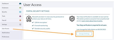 Two Step Verification Settings Support