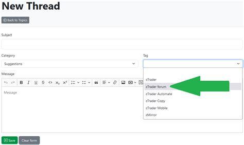 CTrader Forum Suggestion Add CTrader Forum Category Or Tag