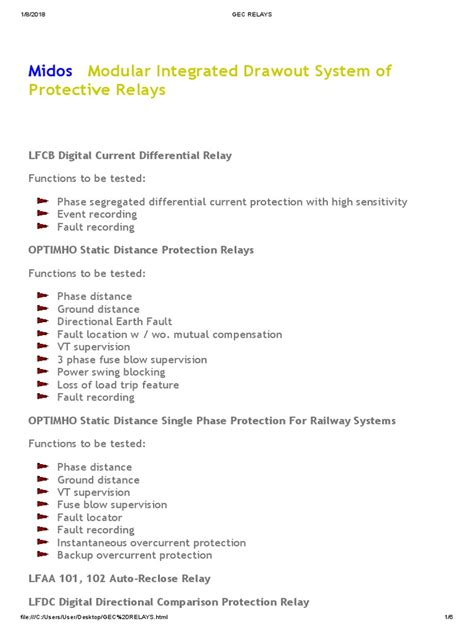 Gec Relays Pdf Relay Transformer