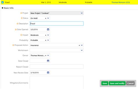 Projects Risk Management And Lessons Learned Comidor