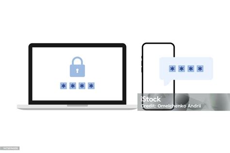 Verification Code Laptop And Smartphone Message Stock Illustration Download Image Now