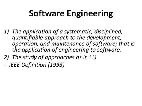 Lecture01softwareengineering Introduction Ppt Free Download
