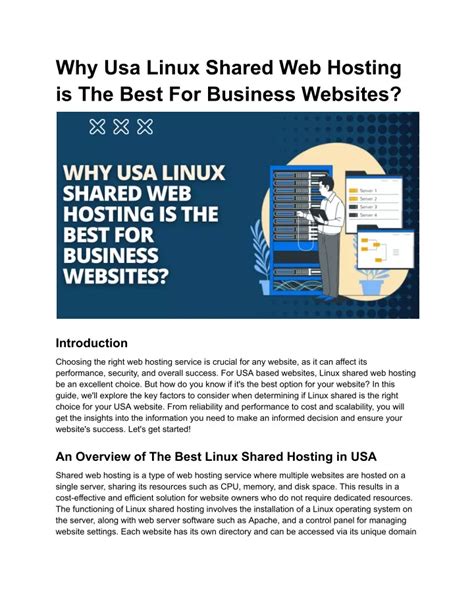 PPT Why Usa Linux Shared Web Hosting Is The Best For Business Websites PowerPoint