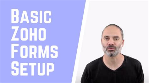 Basic Zoho Forms Setup Step By Stepzoho Forms Tutorial Youtube