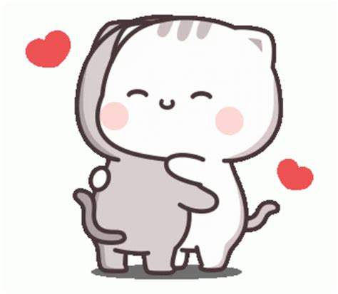 Love Couple Sticker Love Couple Hug Discover And Share S Cute Hug Cute Anime Cat Cutie