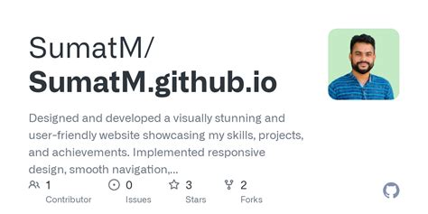 Github Sumatm Designed And Developed A Visually Stunning And User Friendly