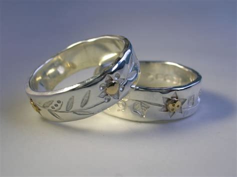 Leaf Pattern Rings Jamie Inglis Jewellery