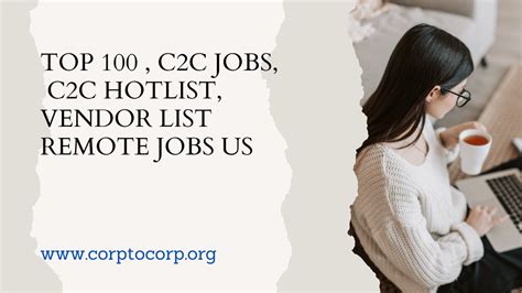 C2c Hotlist For C2c Jobs Only Corp To Corp