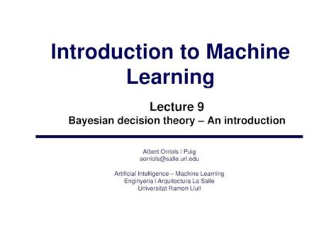 Pdf Lecture9 Bayesian Decision Theory Dokumen Tips
