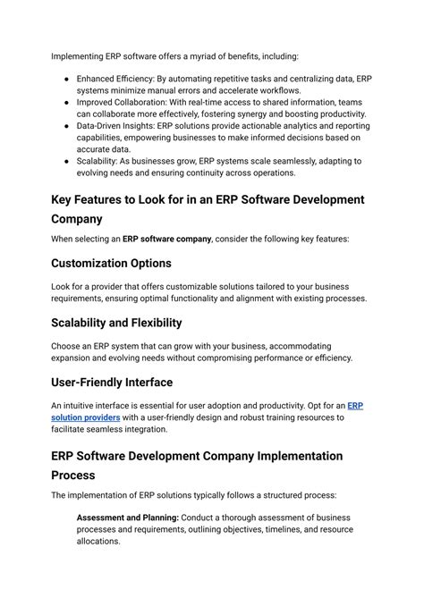 Ppt Boost Your Business With Erp Software Development Company