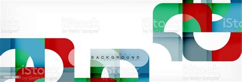 다채로운 사각형 구성 추상 배너입니다 브로슈어 또는 전단지 프레 젠 테이 션 및 웹 디자인 레이아웃에 대 한 그림 0명에 대한