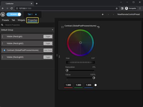 Remote Control Web Application For Unreal Engine Unreal Engine 5 4