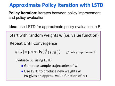 Ppt Batch Rl Via Least Squares Policy Iteration Powerpoint