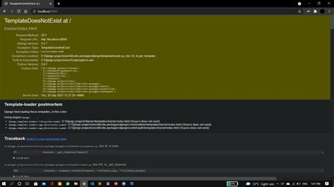 Python Getting Template Not Found Error In Django Stack Overflow