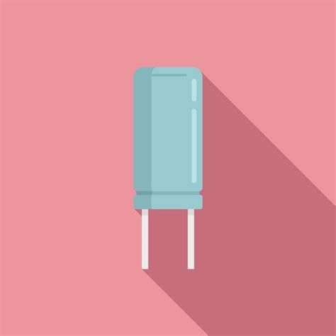 Premium Vector Ceramic Capacitor Icon Flat Vector Component Circuit